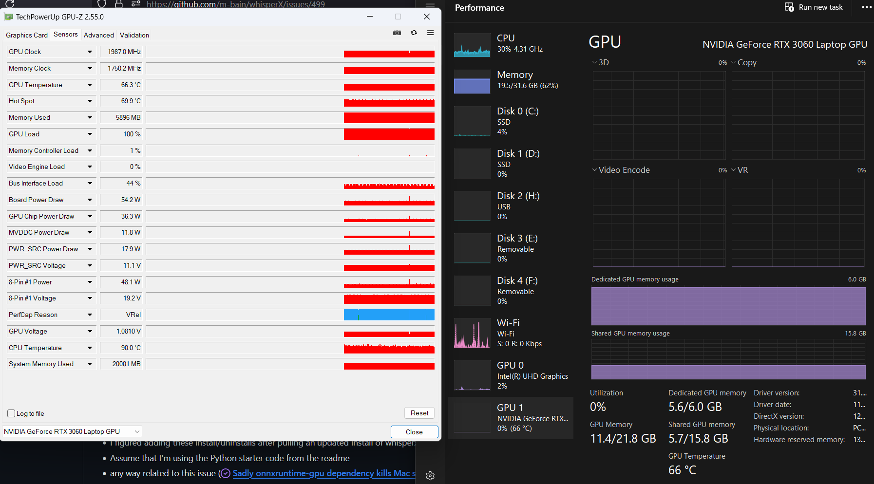 Diarization high memory usage not using dedicated gpu · Issue #594 · m-bain/whisperX · GitHub