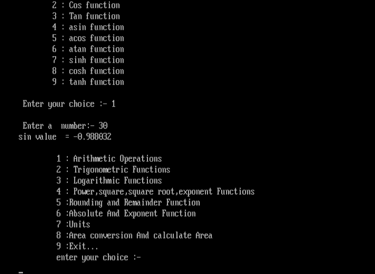 Github Mrunalisamathematical Function Calculator I Made This Project In Ccpp Languagein