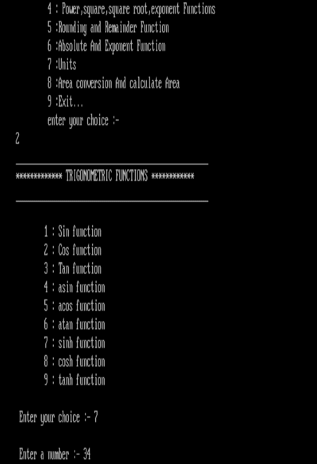 Github Mrunalisamathematical Function Calculator I Made This Project In Ccpp Languagein