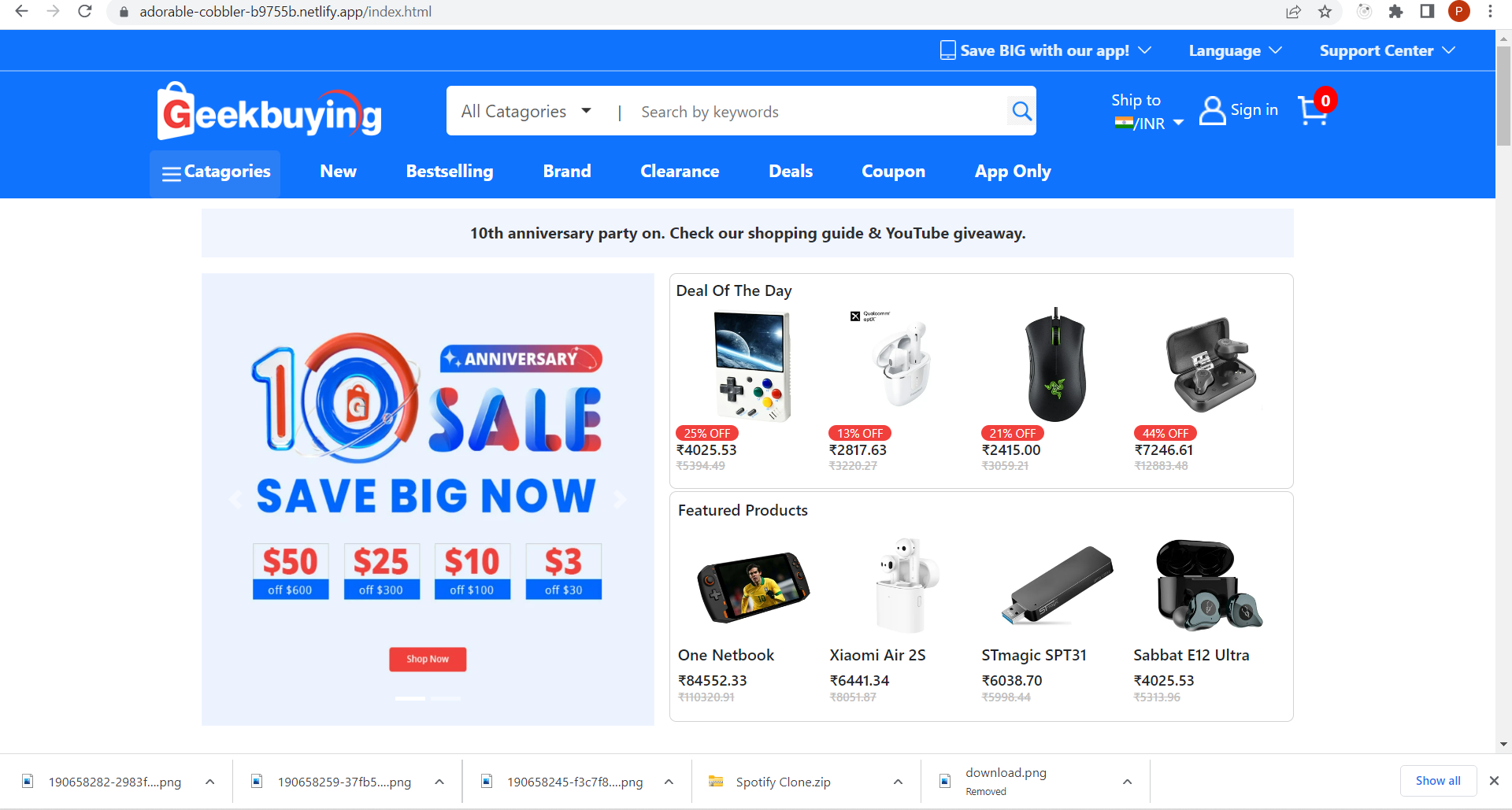 GitHub - pri65/geekbuying-clone: It is an E-commerce platforms selling ...