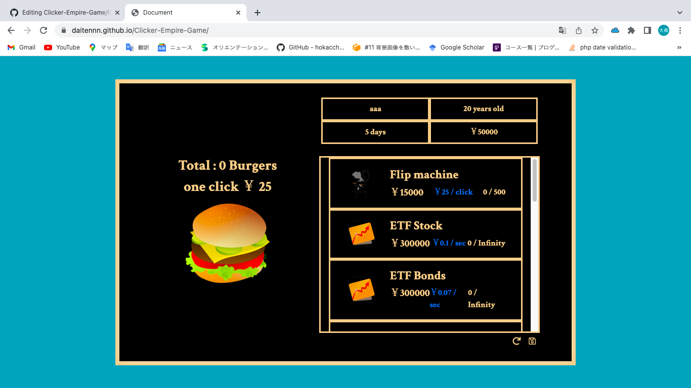 GitHub - daitenn/Clicker-Empire-Game