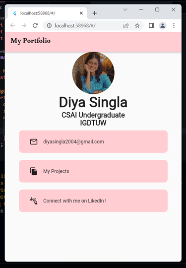 GitHub - DiyaSingla/Portfolio-App: This is my mobile app created using ...