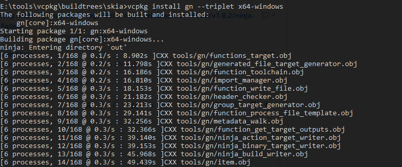 [NINJA] progress status · Issue #7112 · microsoft/vcpkg · GitHub