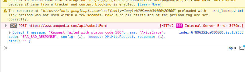 Getting error on post request · Issue #175 · amupedia2021/Project ...