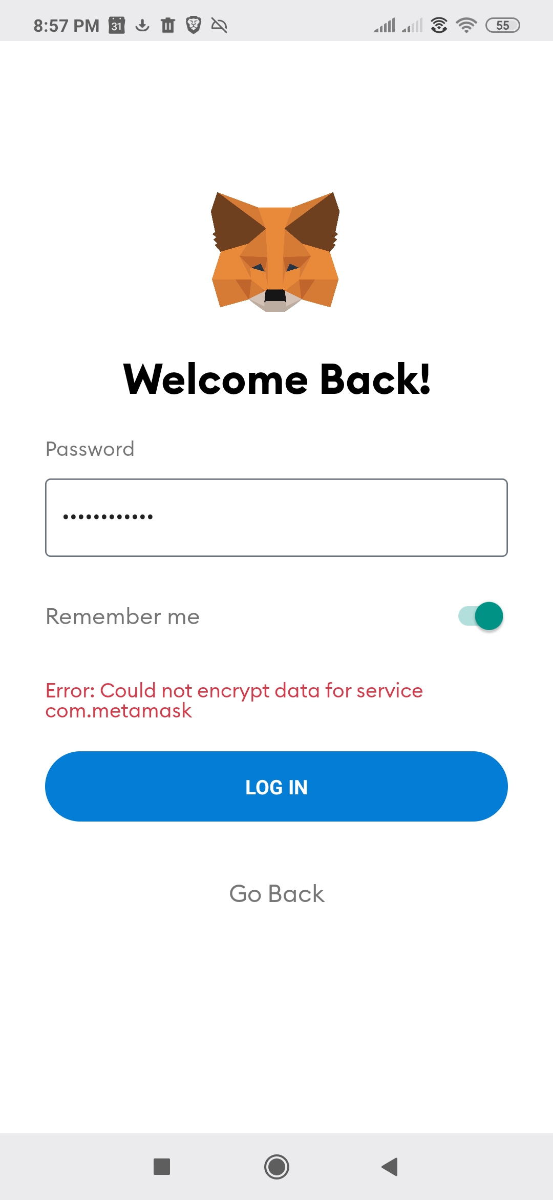 Could not encrypt data for service com.metamask · Issue #1811 ...
