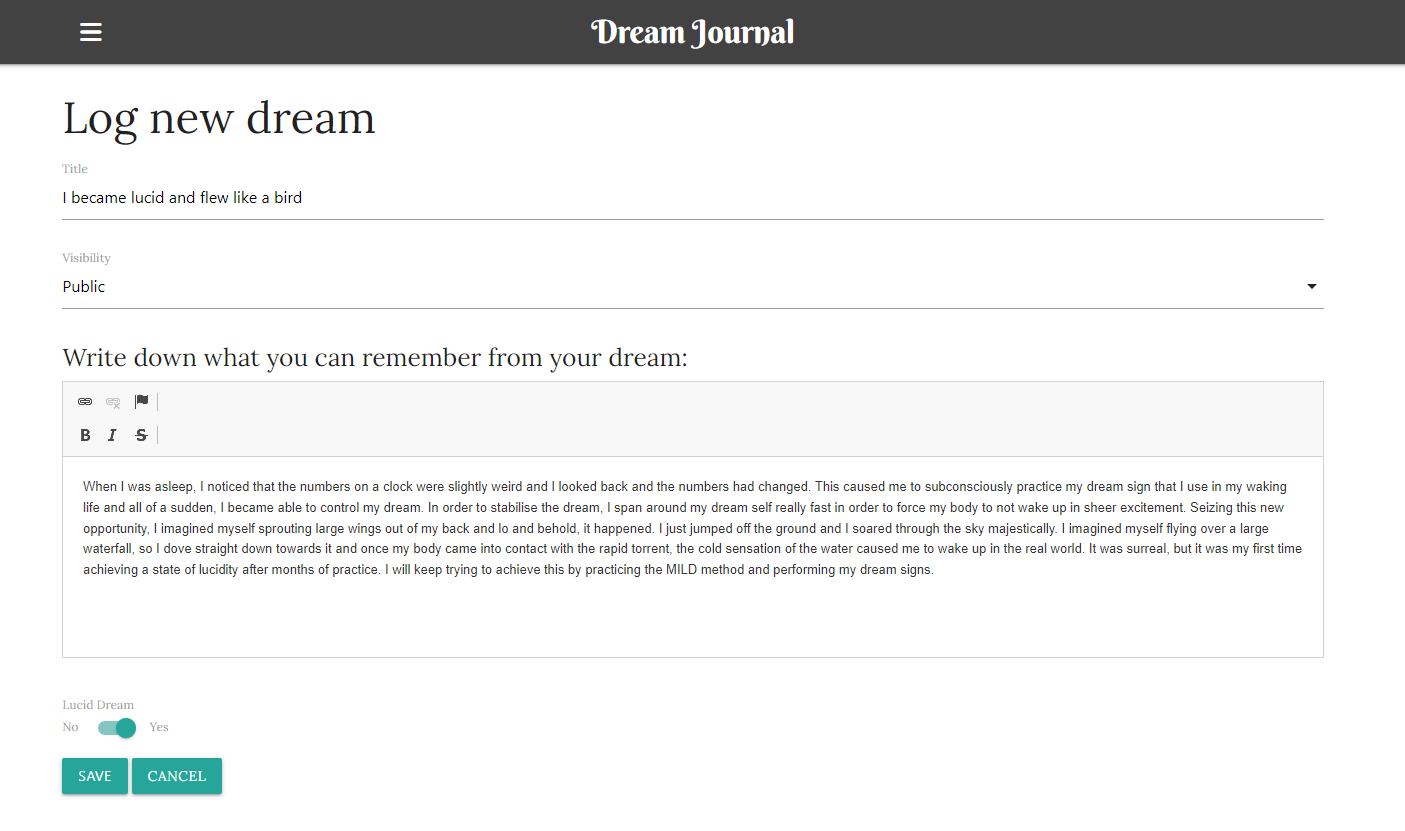 GitHub - sean-k-dev/dream-journal: Dream Journal built using Node.js, Express and Handlebars ...