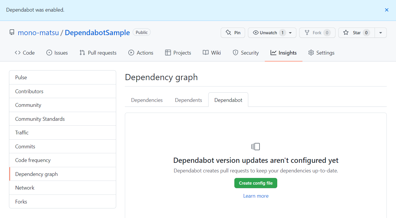 GitHub - mono-matsu/DependabotSample