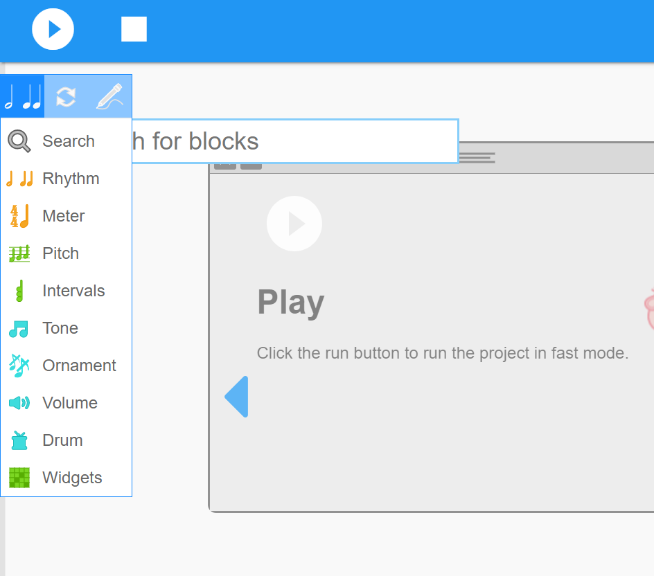 Clicking on search button · Issue #3208 · sugarlabs/musicblocks · GitHub