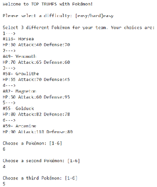 GitHub - Shania-F/top-trumps-with-pokemon: classic top trumps but with ...