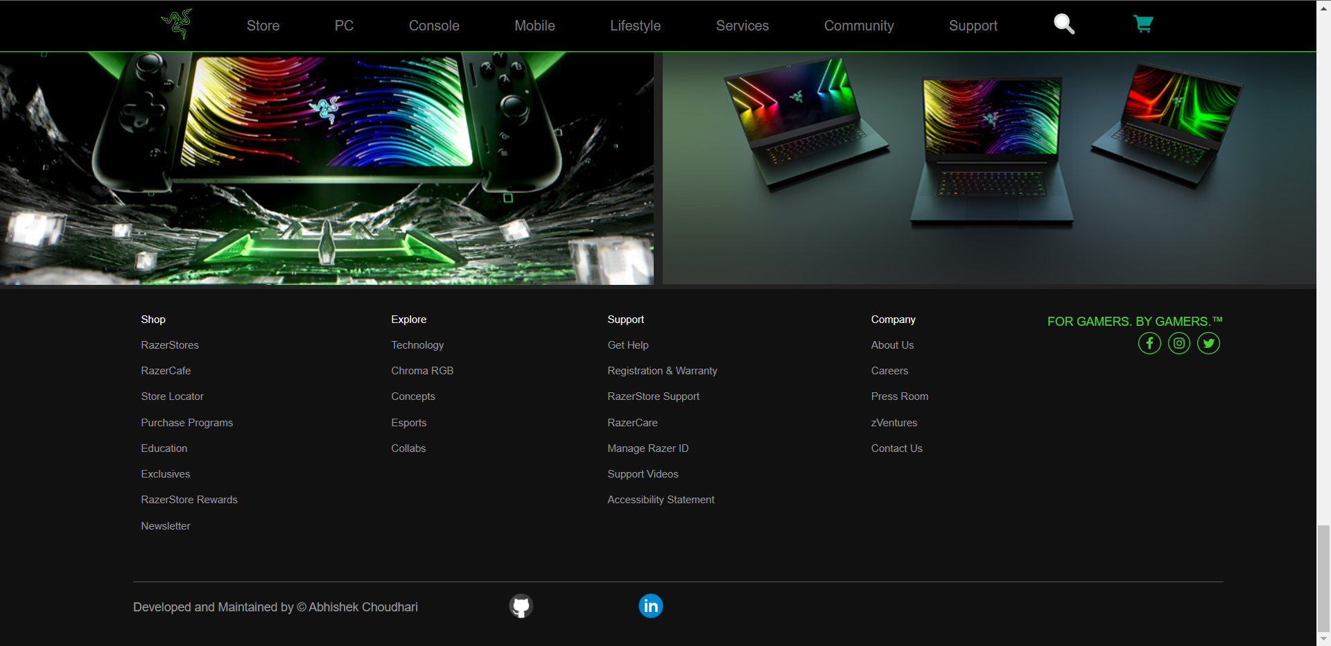 GitHub - AbhishekDevJr/Razer-Clone-React: This repository is used to ...