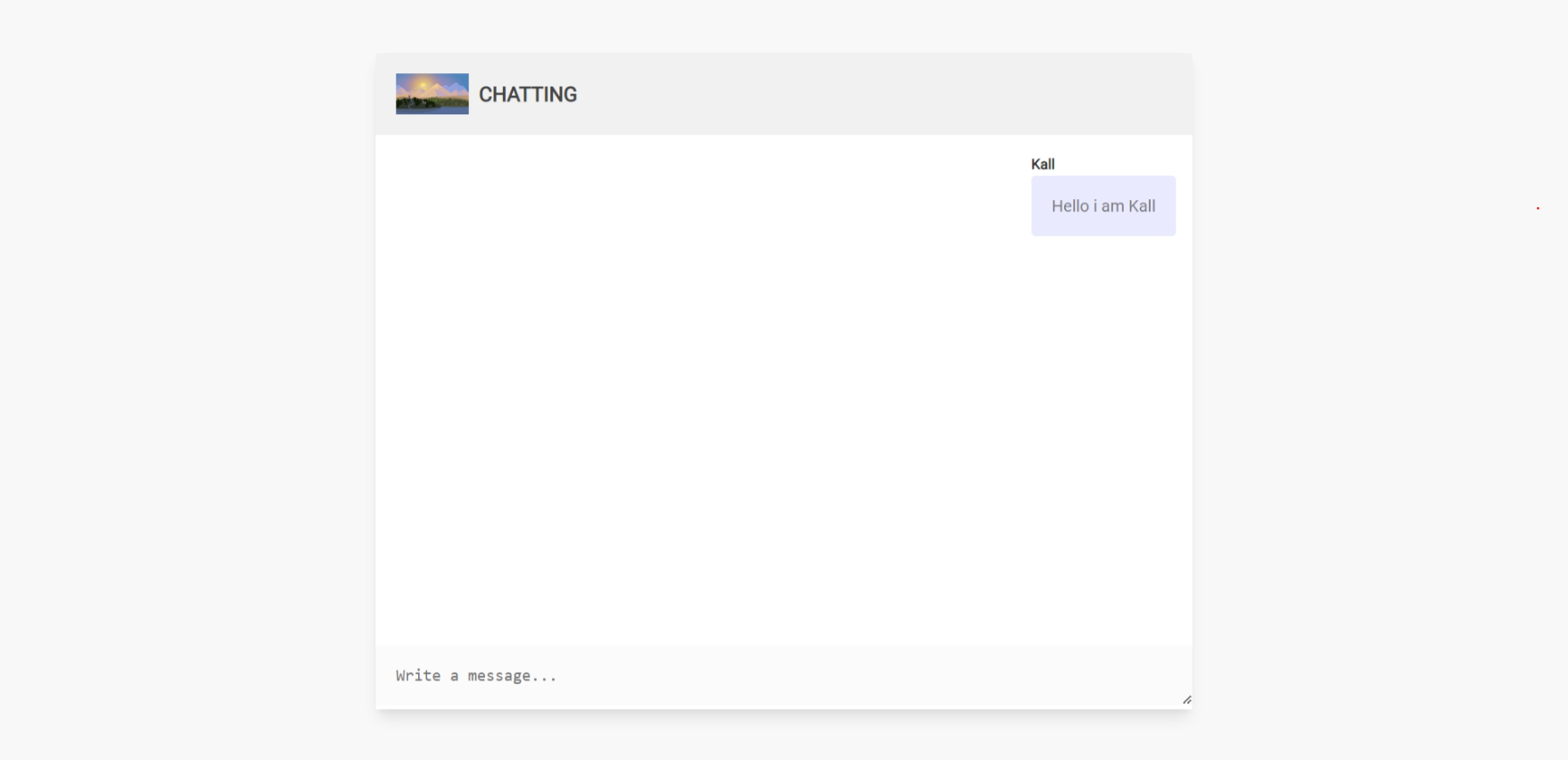 GitHub - AkashCodz/Frontend-Chatting: The user only can type their chats.