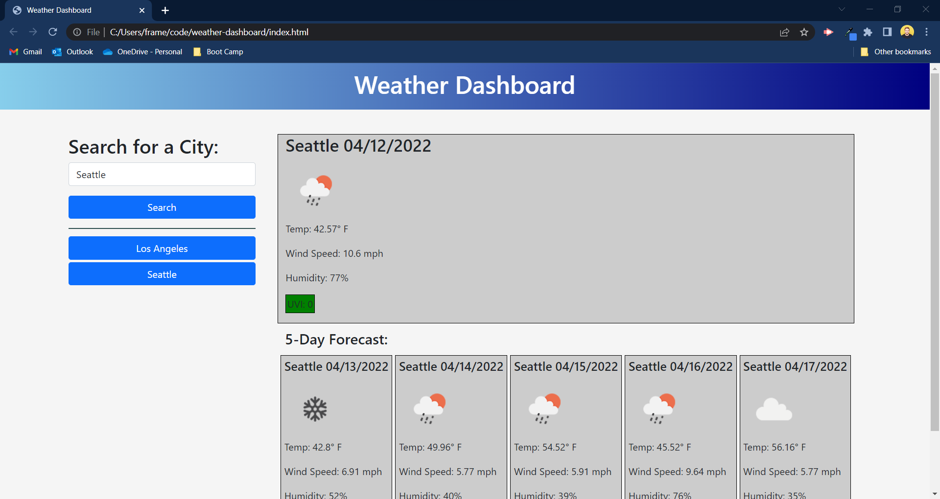 GitHub - framenolan/weather-dashboard: This weather dashboard app ...
