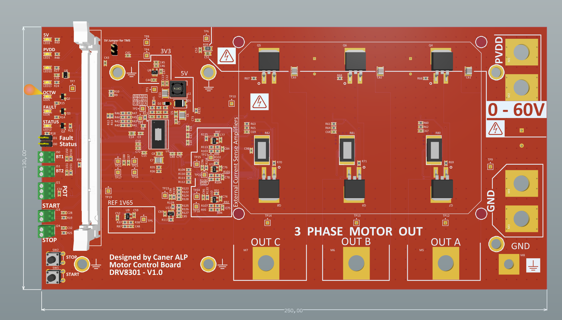 GitHub - alpelectronics/DRV8301_MotorControlBoard: Brushless Motor Control Board with DRV8301