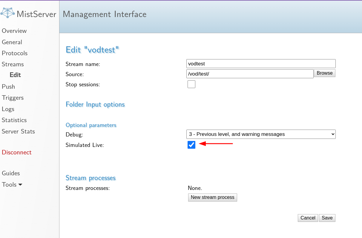 [VoD]Stream will be offline after 30s when previewing VoD with "Simulated Live" enabled · Issue ...