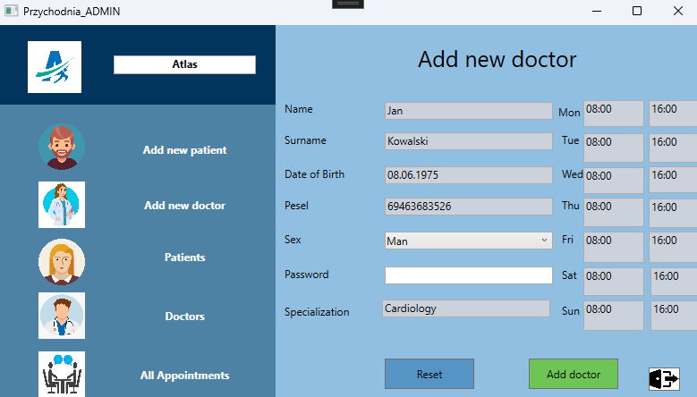 GitHub - KacperBorys/Clinic_Project: A medical clinic project created ...
