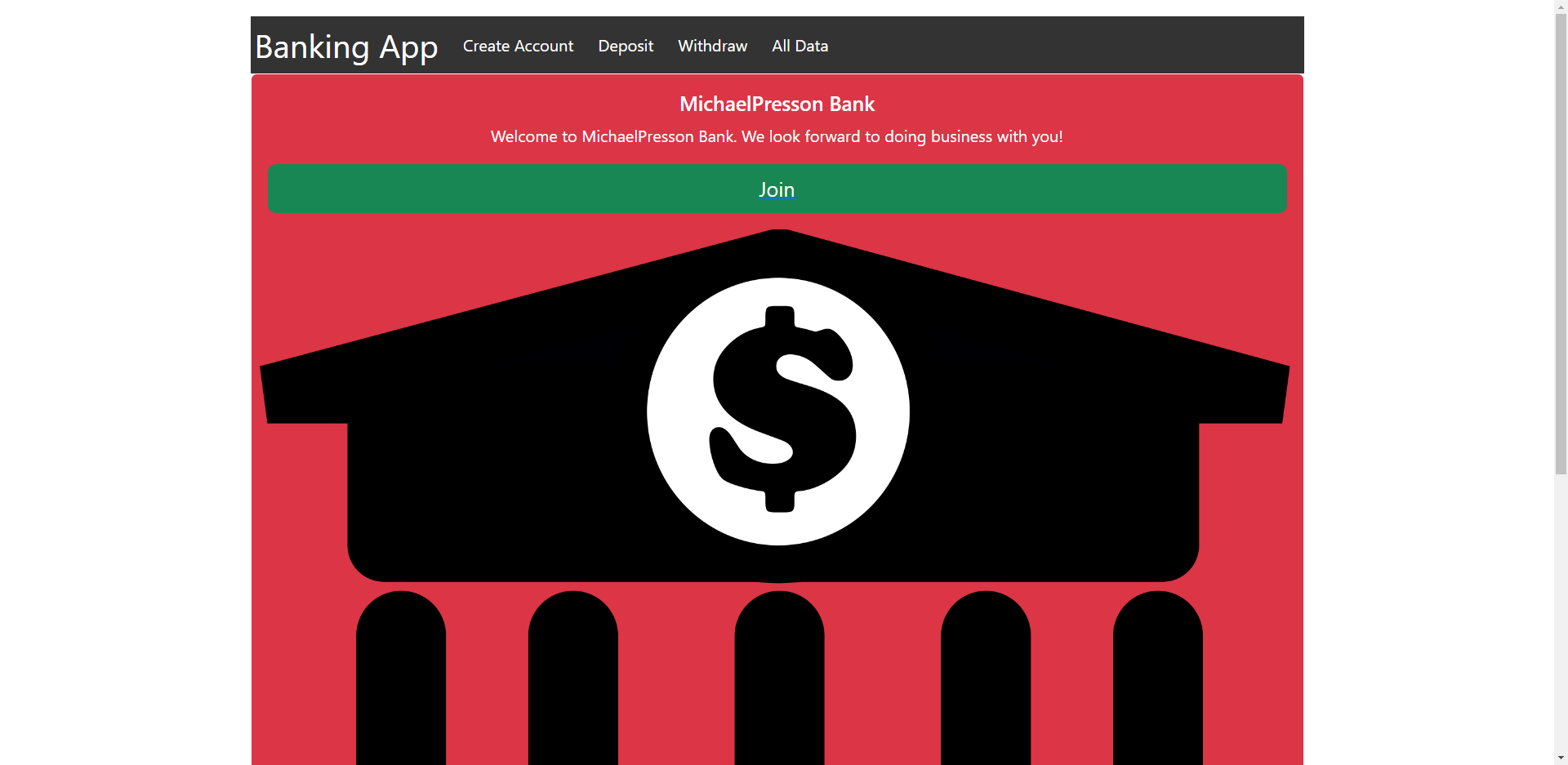 GitHub - MichaelPresson/BankingApplication: A simple banking application