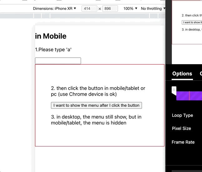 Different effects about clicking inside downshift element in mobile/tablet and desktop · Issue ...