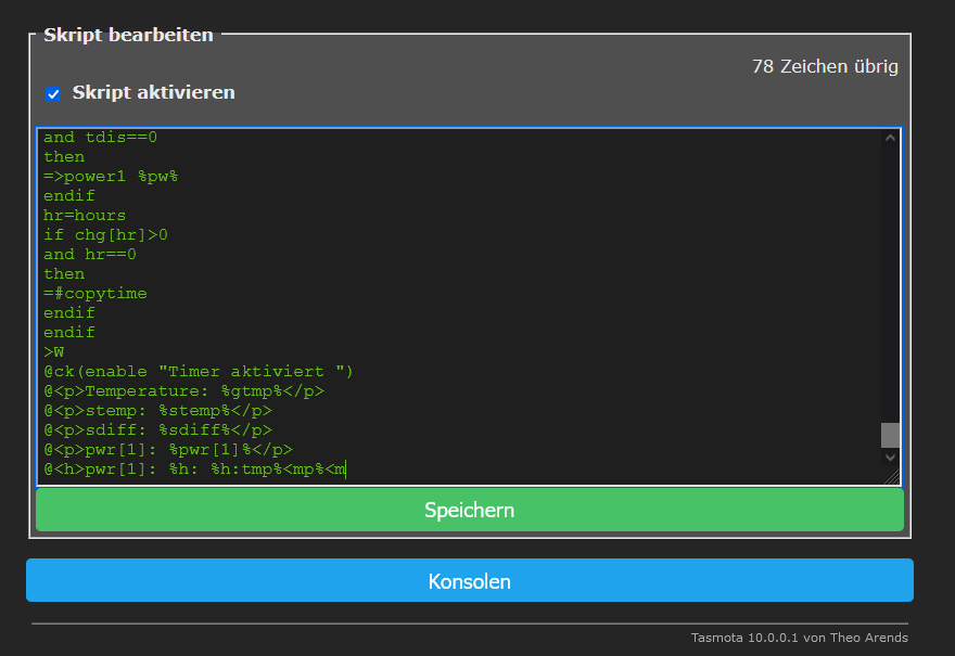 Script Corruption on reboot · Issue #13465 · arendst/Tasmota · GitHub