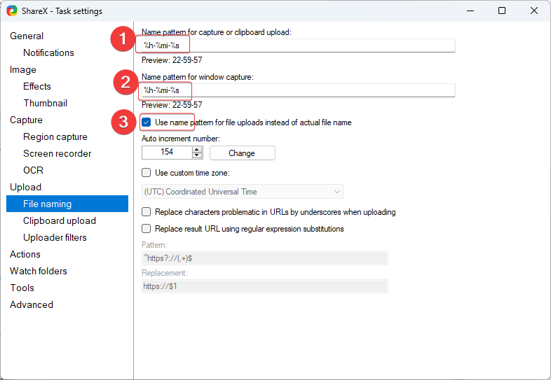Is there a pattern for file name in ShareX? · Issue #2037 · ShareX ...