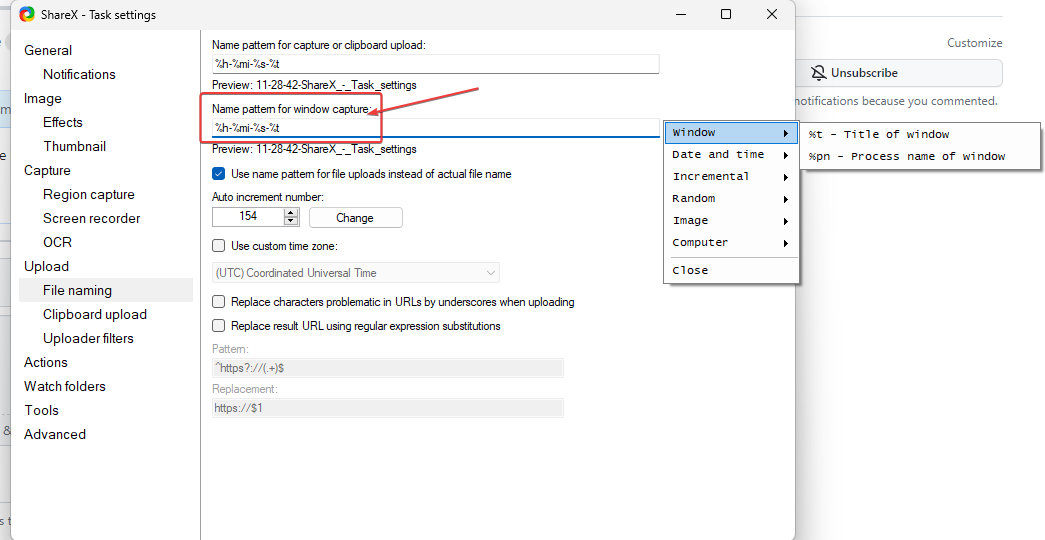 Window title for file name · Issue #4299 · ShareX/ShareX · GitHub