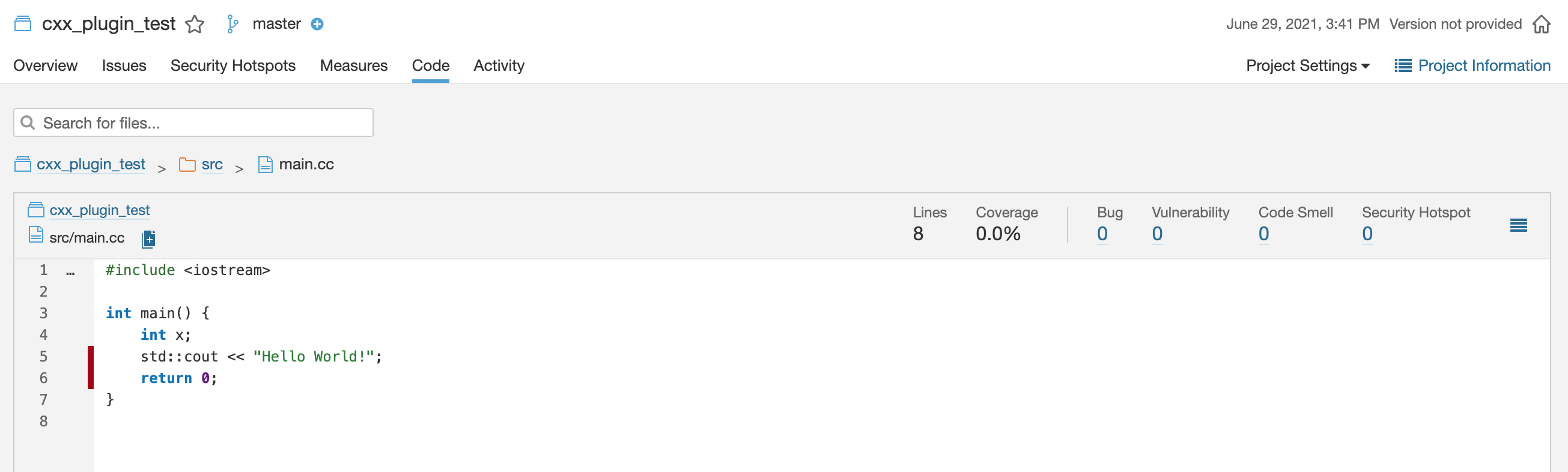 hello_world scanning found 1 issue. but no issue displayed on dashboard. · Issue #2209 ...