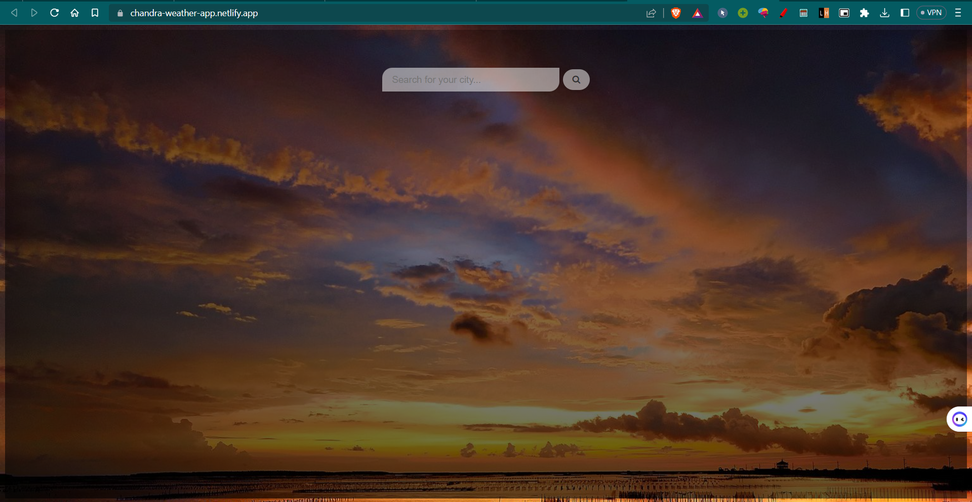 GitHub - chandra-sheel/weather-app