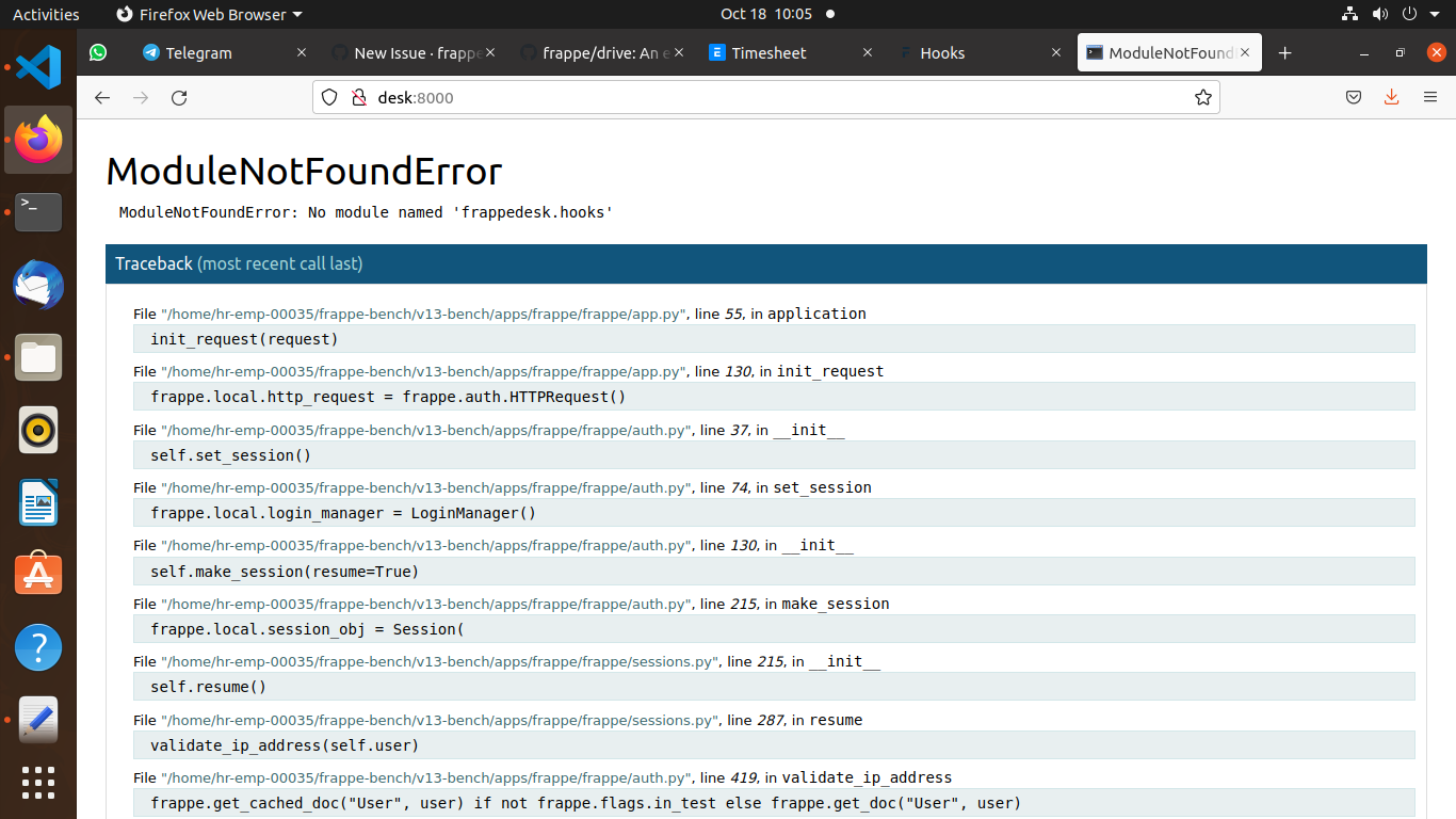ModuleNotFoundError: No module named 'frappedesk.hooks' · Issue #751 · frappe/helpdesk · GitHub