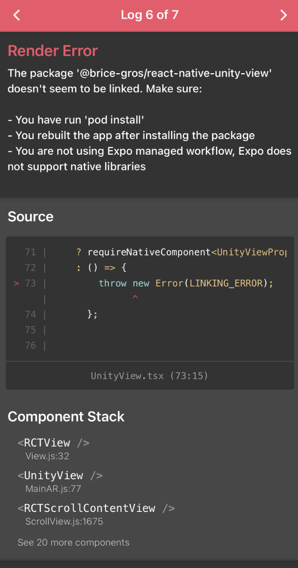 Ios Problem · Issue 2 · Brice Grosreact Native Unity View · Github 0753