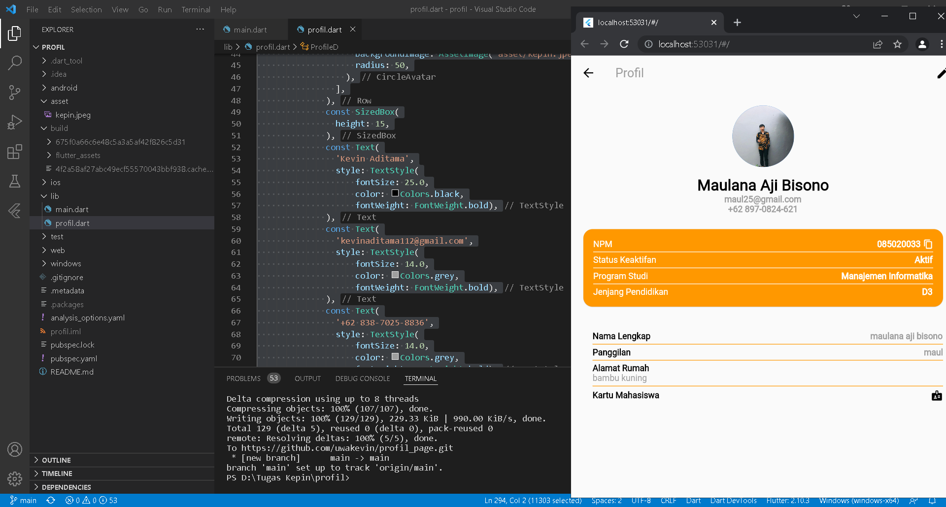 Github Maulaabs Profil Page