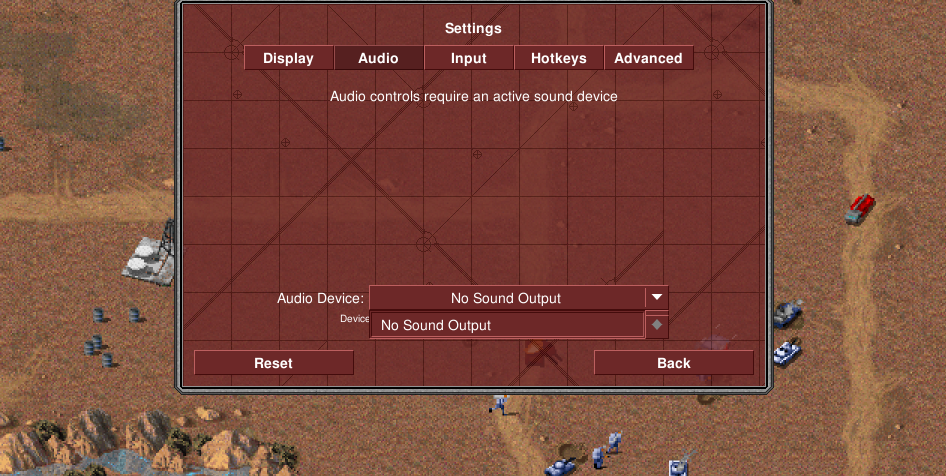 Audio Device: No Sound Output · Issue #20526 · OpenRA/OpenRA · GitHub