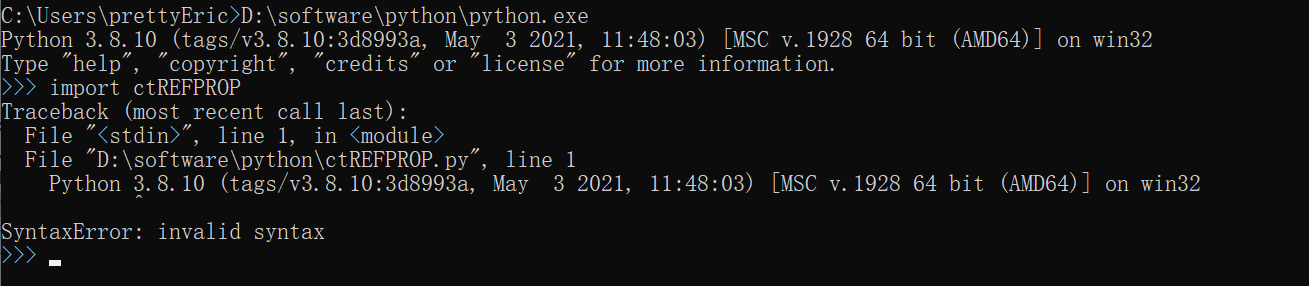Unable to resolve the name · Issue #457 · usnistgov/REFPROP-wrappers · GitHub
