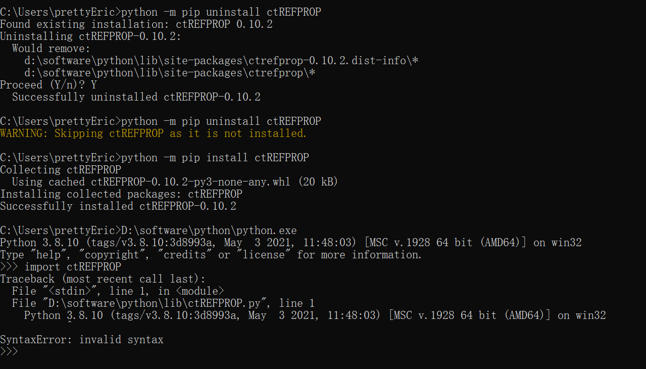 Unable to resolve the name · Issue #457 · usnistgov/REFPROP-wrappers ...