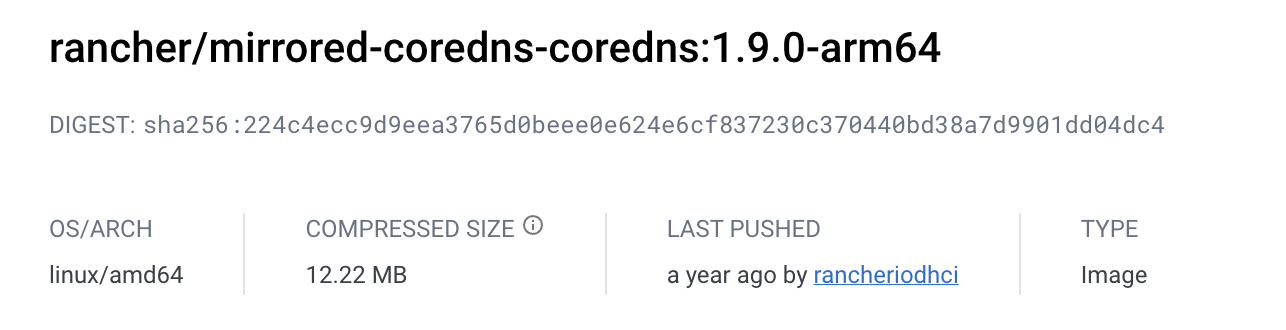 [BUG] the architecture of the image does not match the tag · Issue #41818 · rancher/rancher · GitHub