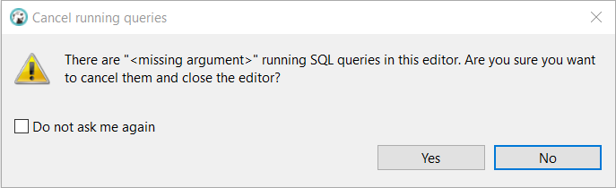 "Cancel running queries" popup alert message is malformed · Issue #19089 · dbeaver/dbeaver · GitHub