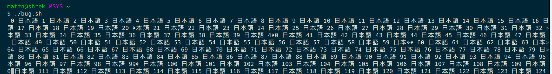 Git for Windows 内のVimの `:terminal` 内で、日本語が化ける (` `, `U+FFFD`) ことがある ...