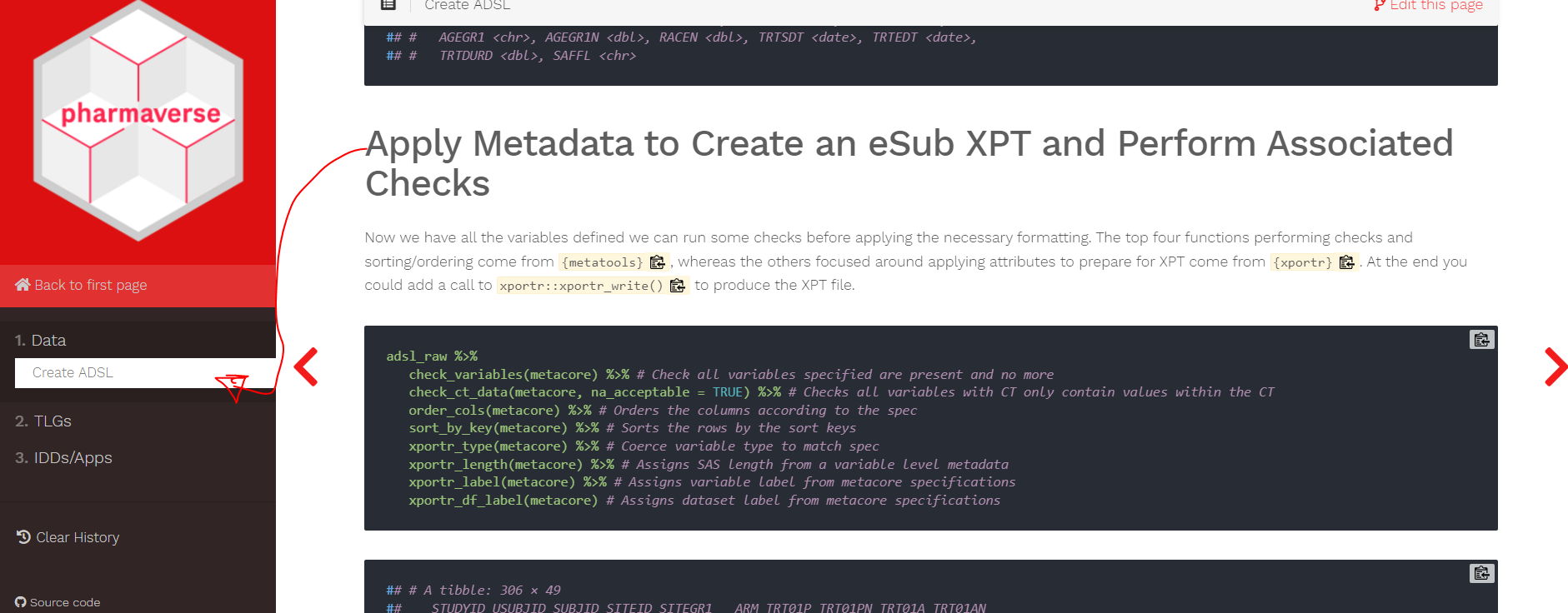 E2E Examples should have sections in TOC · Issue #171 · pharmaverse/pharmaverse · GitHub