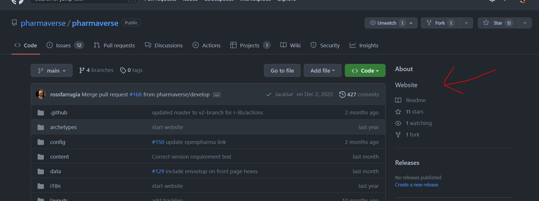Can we add the link to the website in the About section? · Issue #172 · pharmaverse/pharmaverse ...