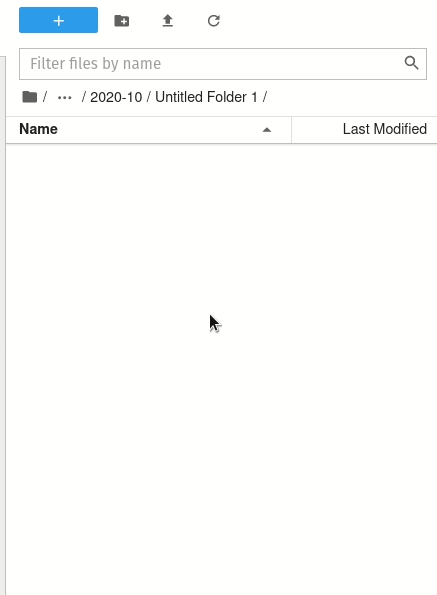 Doubling Clicking The New Folder Icon Creates A Folder Without A Name · Issue 9750 · Jupyterlab