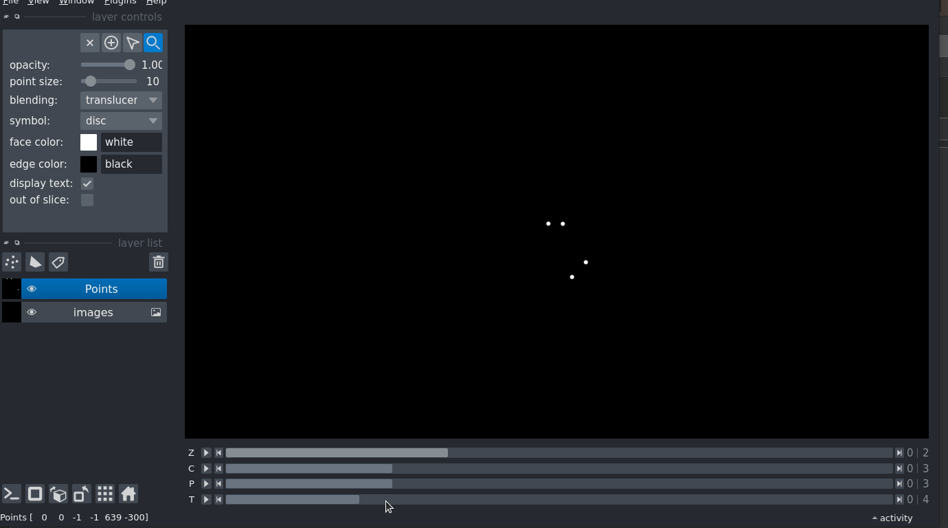 alternative behaviour possibilities when adding points to an nd image · Issue #2343 · napari ...