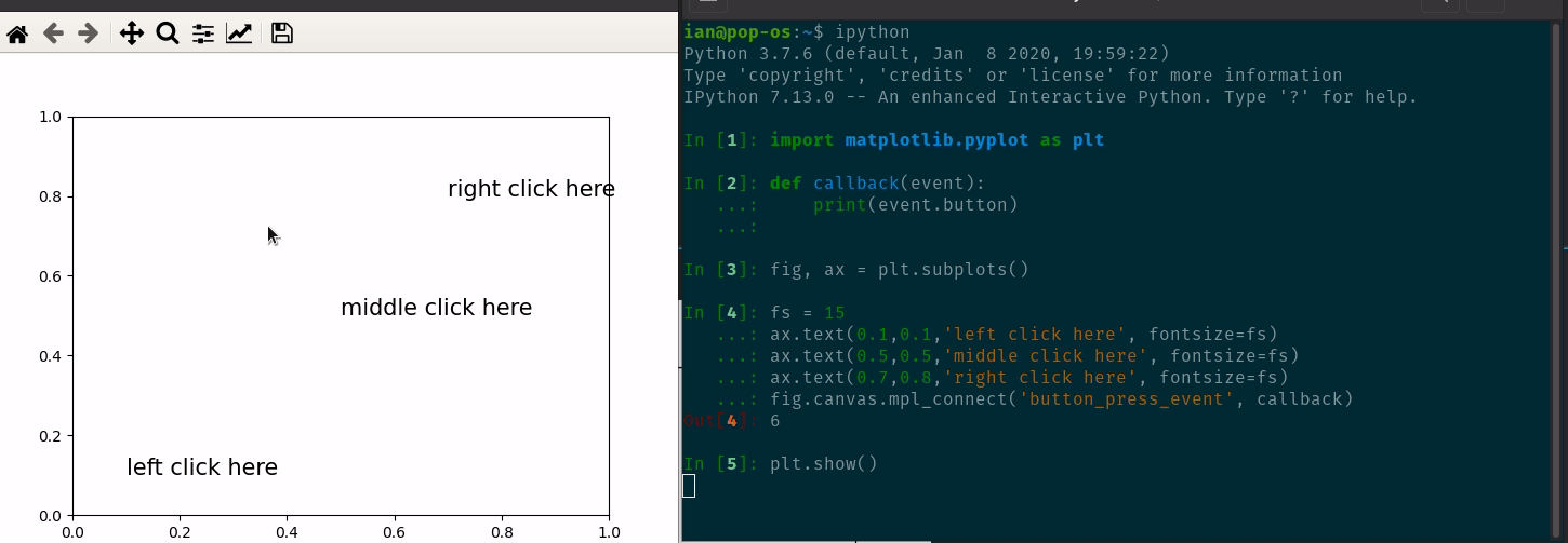 Middle Click Event Is Reported As Right Click · Issue 254 · Matplotlib