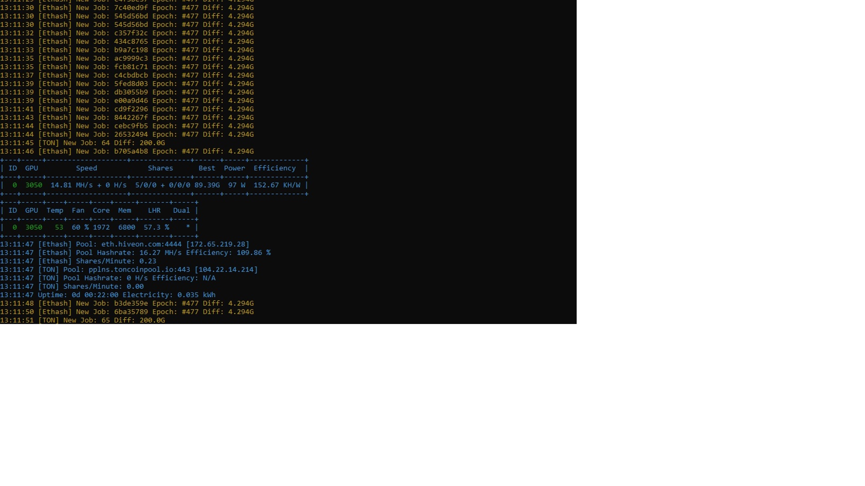 toncoinpool.io can be connected but hashrate is zero[v2.85] · Issue ...