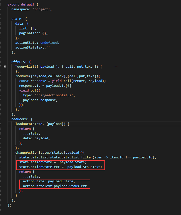 effects调用reducers更改状态，页面回调函数无法获取到 · Issue #914 · ant-design/ant-design-pro · GitHub