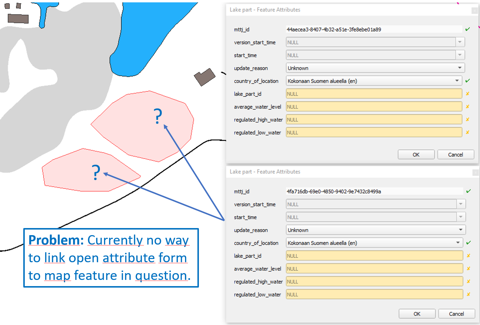 Feature Attributes Form Should Have A Way To Highlight Feature On Map · Issue 50671 · Qgisqgis