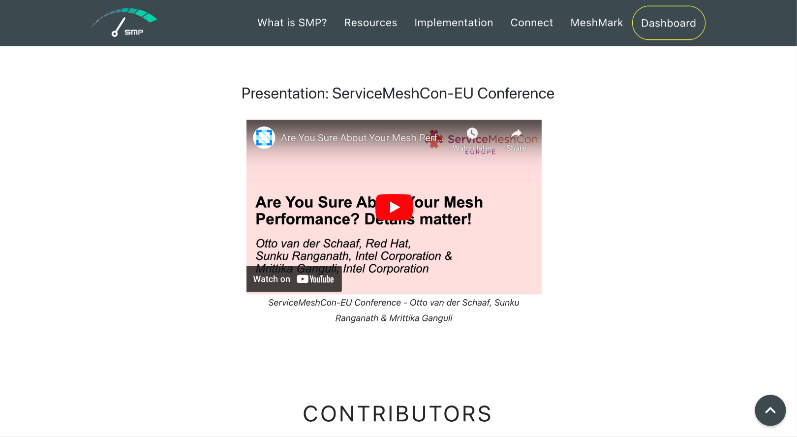 alignment of the embed video · Issue #363 · service-mesh-performance/service-mesh-performance ...