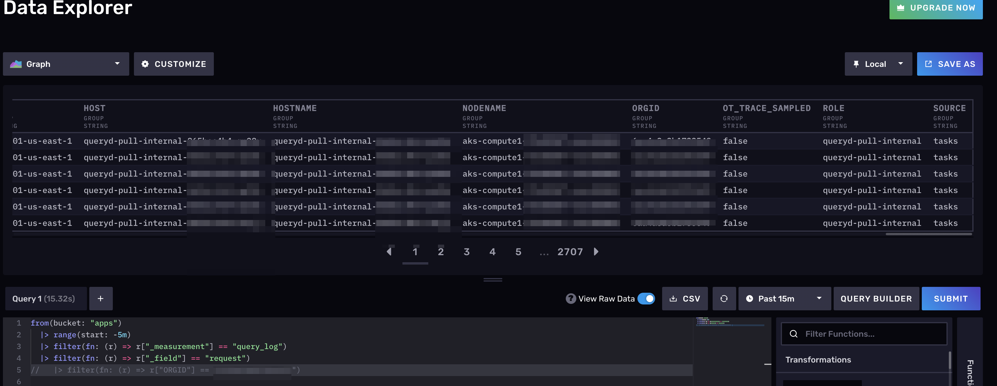 Clockface 3.0: Show column headers and meta data in normal case rather than UPPER CASE in raw ...