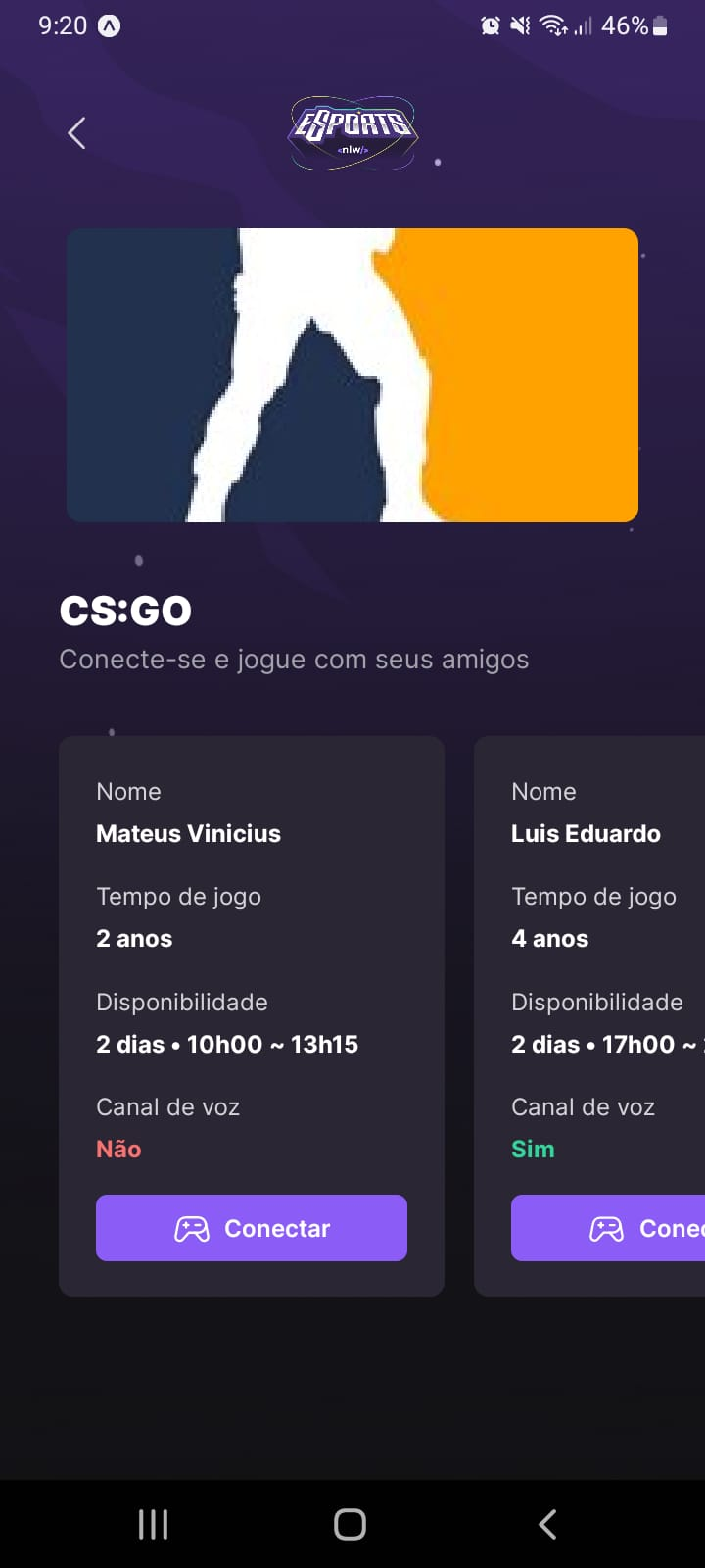 GitHub - gabriel-andradev/encontre-seu-duo: Projeto ReactJS + React Native + NodeJS