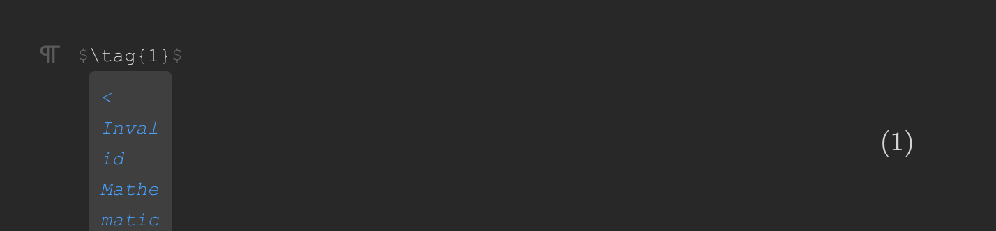 Inline math equation not support \tag · Issue #1030 · marktext/marktext · GitHub