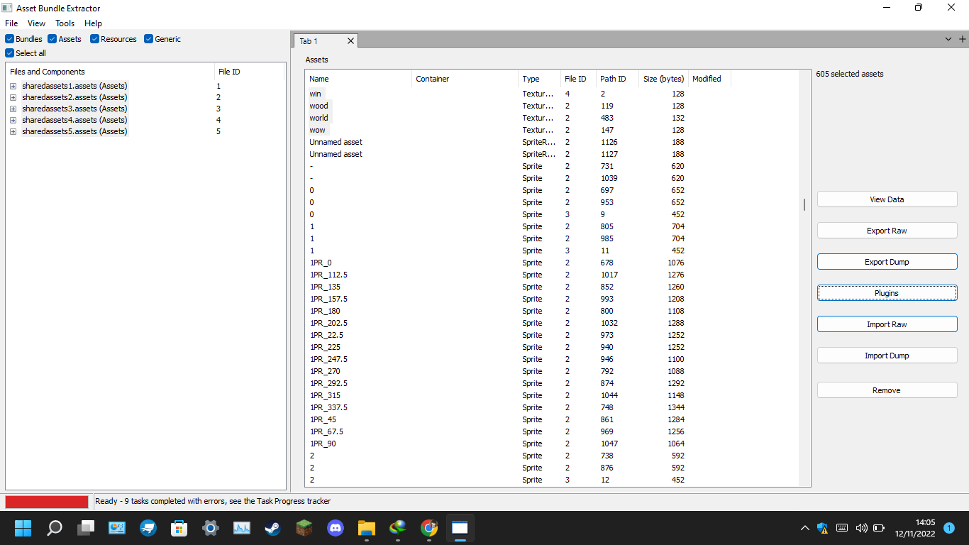 Error with Extracting · Issue #602 · SeriousCache/UABE · GitHub