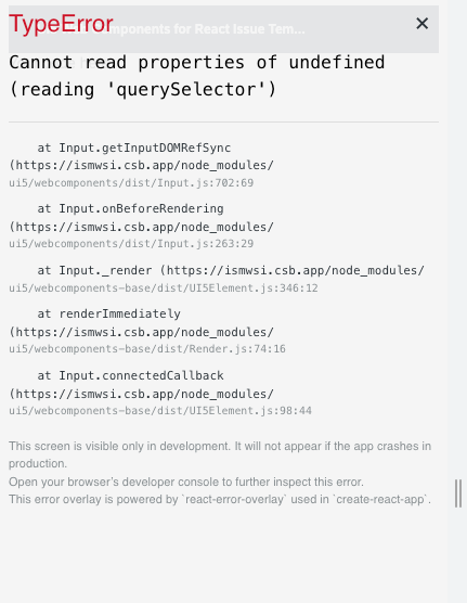 [SF][Input][0.25.1]: error when using input component with showSuggestions props and in mobile ...