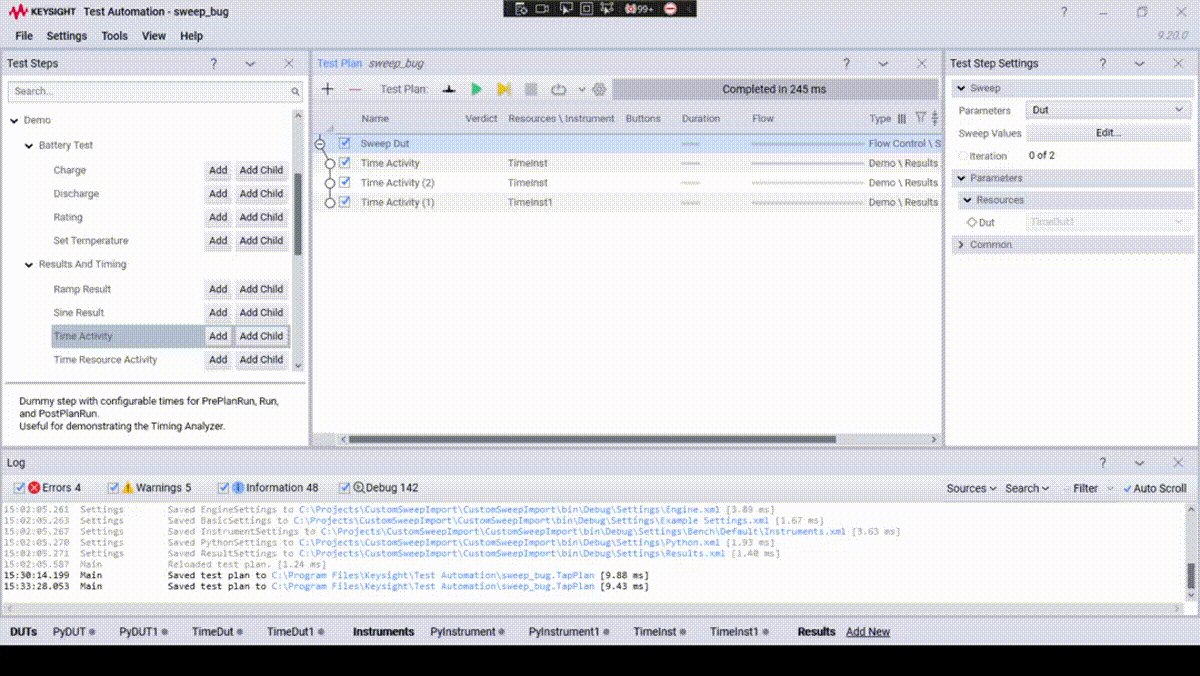 Child step property changes when editing Sweep Values Table · Issue #1091 · opentap/opentap · GitHub